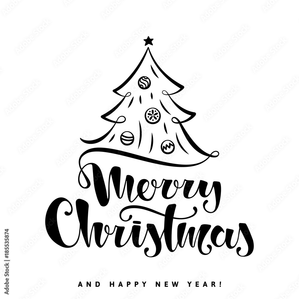 Merry Christmas Vector Art