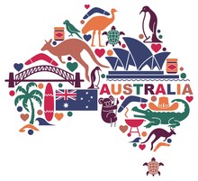 Australia Map Clipart Free Stock Photo - Public Domain Pictures