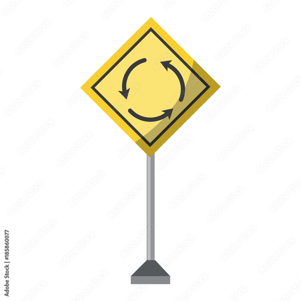 warning road signs design Stock Vector | Adobe Stock