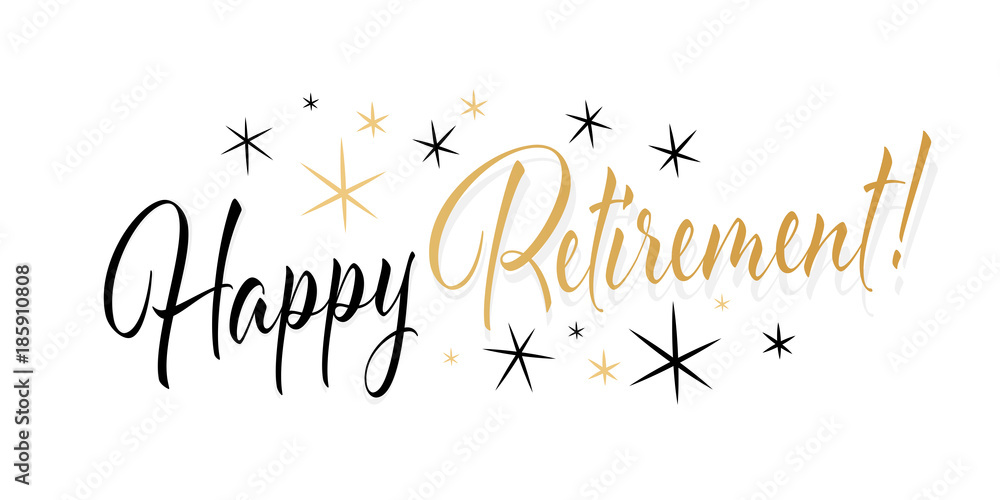 Happy retirement Stock Vector | Adobe Stock