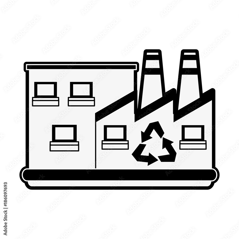Green factory symbol icon vector illustration graphic design Stock ...