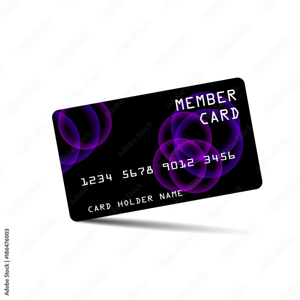member card, business VIP card, design for privilege member,modern ...