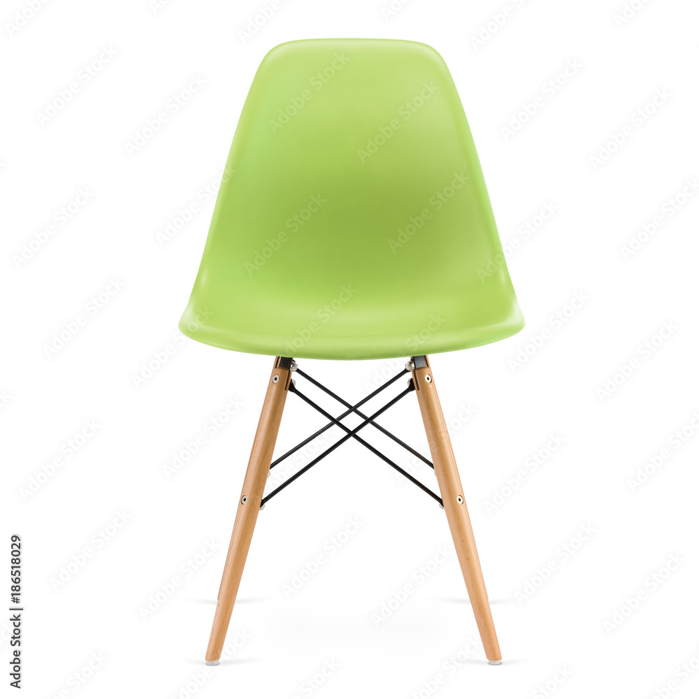 Plastic, modern design kitchen chair isolated on white background Stock ...