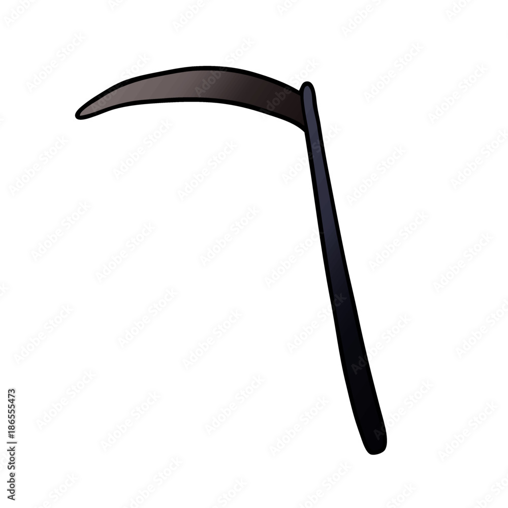 cartoon scythe Stock Vector | Adobe Stock