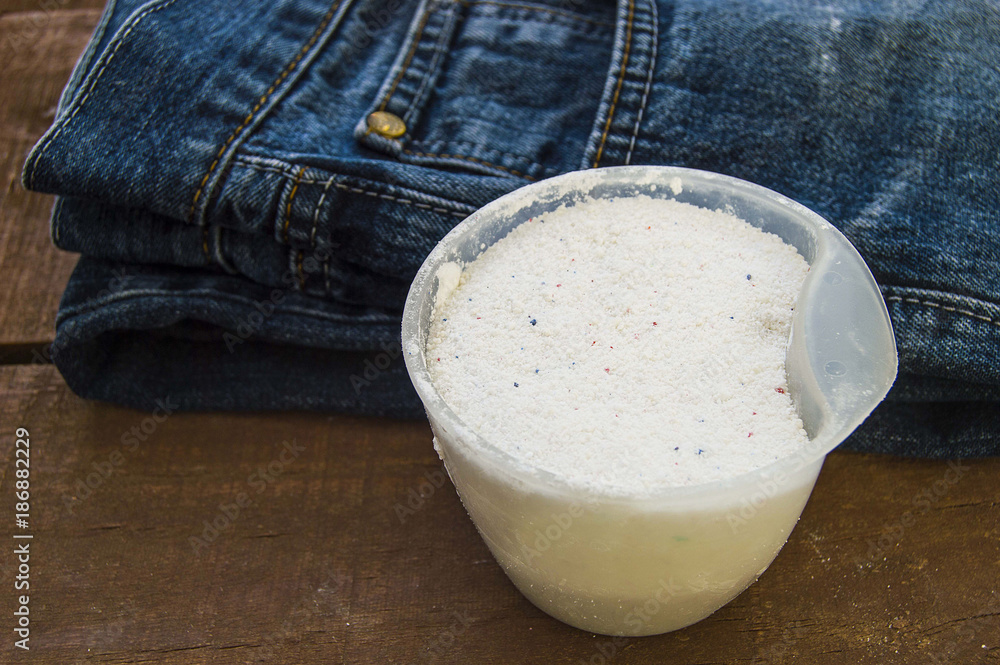 blue colored jeans and laundry detergent pictures washing with blue ...