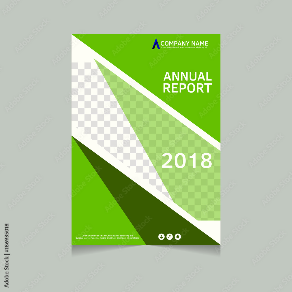 Vektor Annual report, flyer, presentation, brochure. Front page, book ...