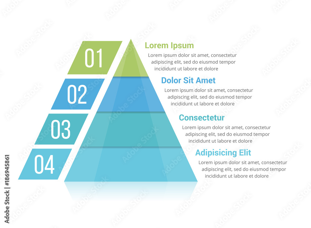 Pyramid Infographics Stock Vector | Adobe Stock