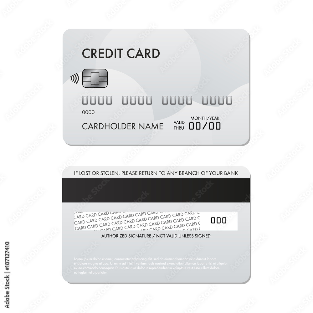 Credit Card Front And Back