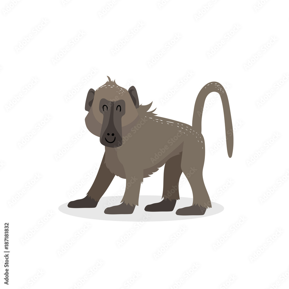 cartoon baboon monkey