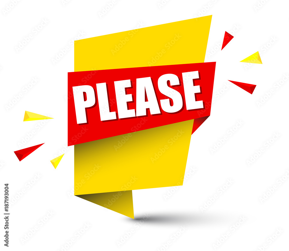 banner please Stock Vector | Adobe Stock