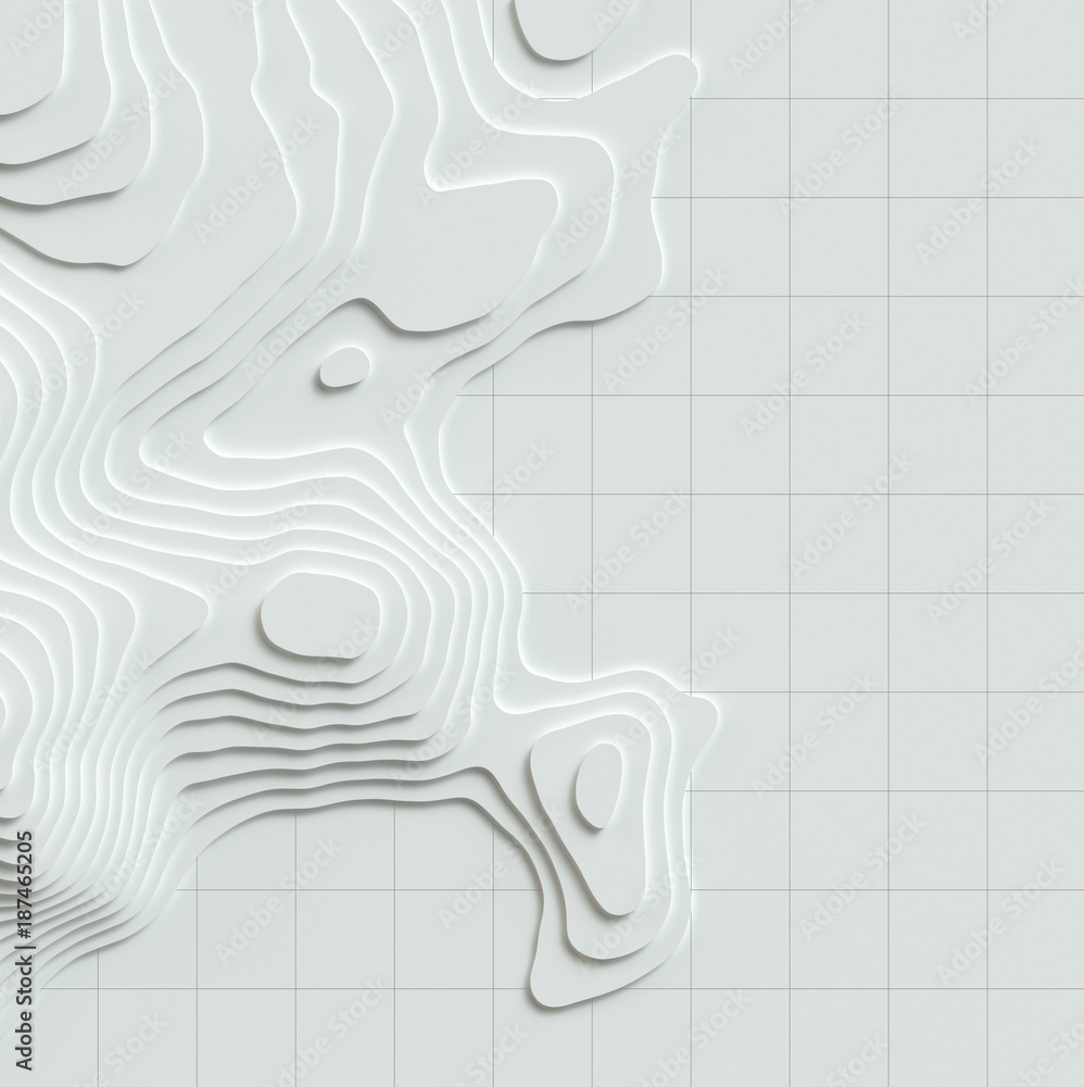 Map line of topography. Rendering abstract topographic map concept with ...