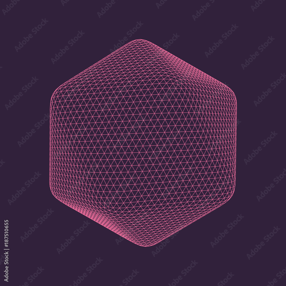 Icosahedron Vector Illustration Stock Vector | Adobe Stock