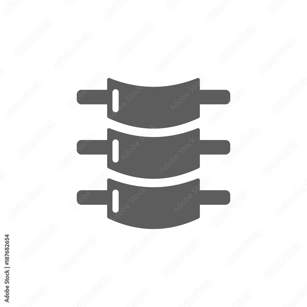 Vector de Stock cervical vertebrae icon. Human organs element icon ...