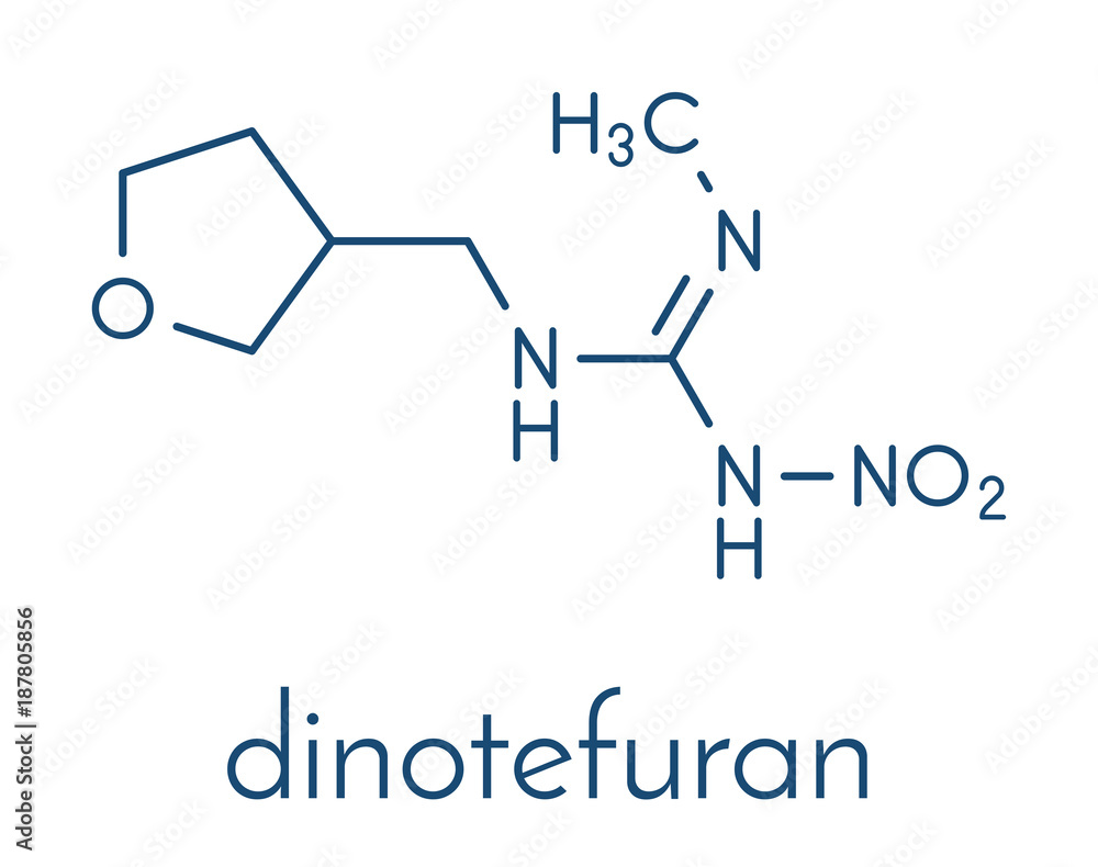 Vector de Stock Dinotefuran insecticide molecule (neonicotinoid class ...