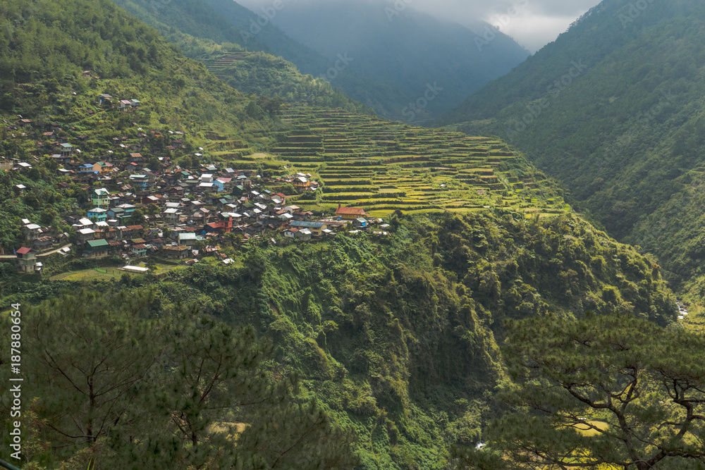 Rice Terraces And Bayo Bayo Village In Benguet, Ifugao, Philippines ...