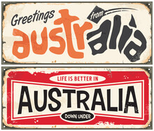 Australia Vintage Travel Poster Free Stock Photo - Public Domain Pictures