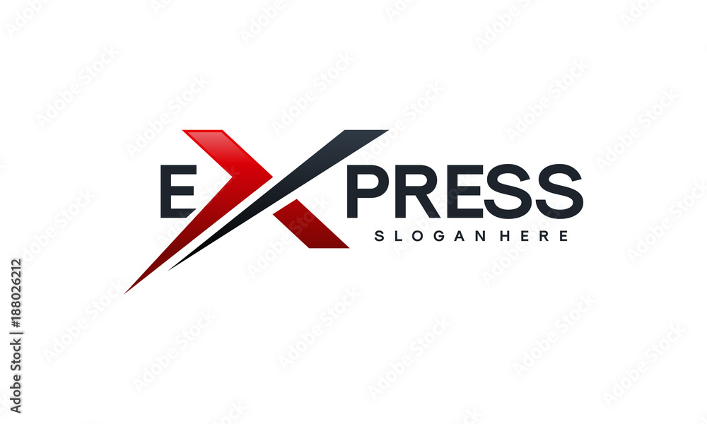 Fast Forward Express logo designs vector, Simple Express logo template ...