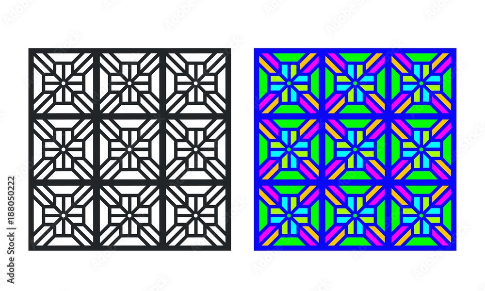 Seamless repeat pattern. Retro Style. Peranakan inspired. Suitable for ...