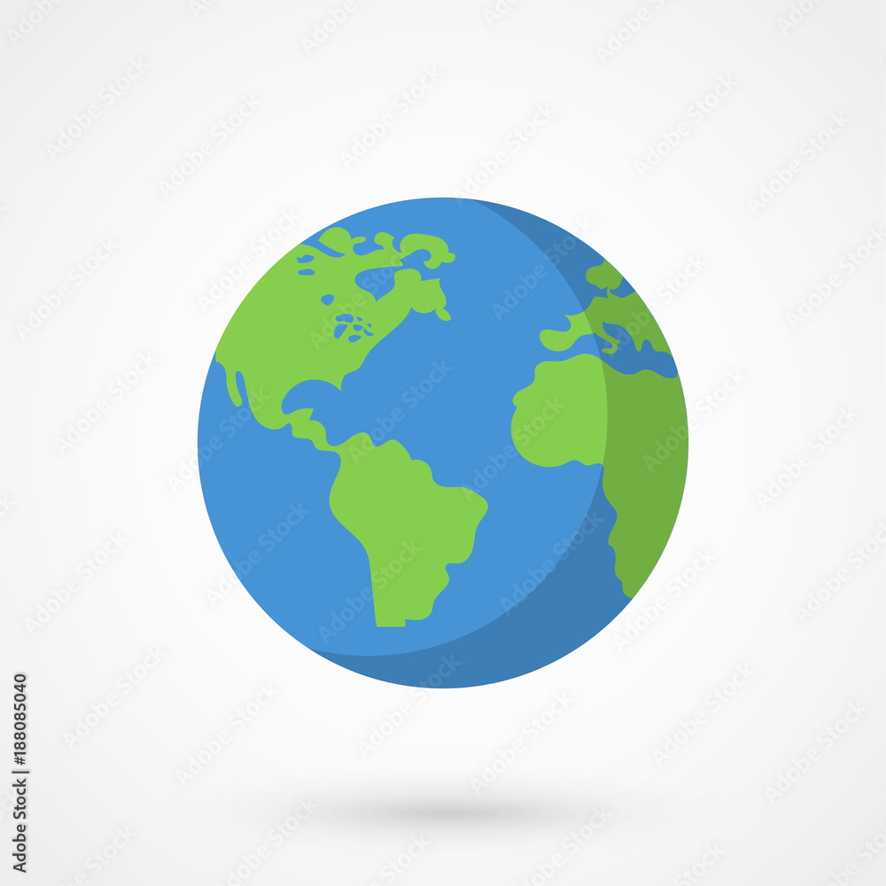 Earth Vector Flat