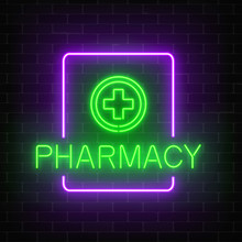 Neon Pharmacy Sign Free Stock Photo - Public Domain Pictures