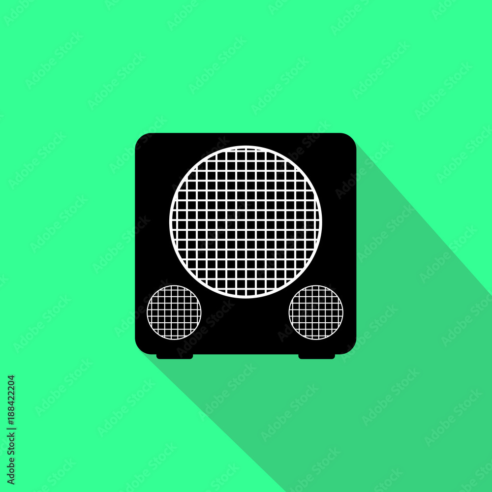 Speaker Icon ,desktop, green background Stock Vector | Adobe Stock
