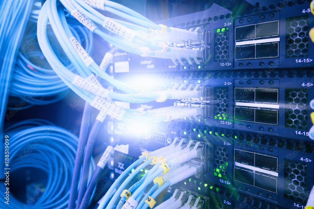 Fiber Optical connector interface. Rack Mounted Servers In A Server ...