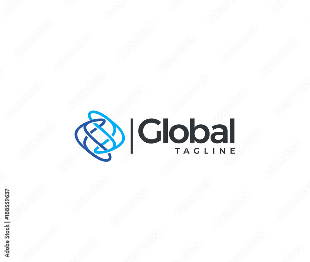 Global icon Stock Vector | Adobe Stock