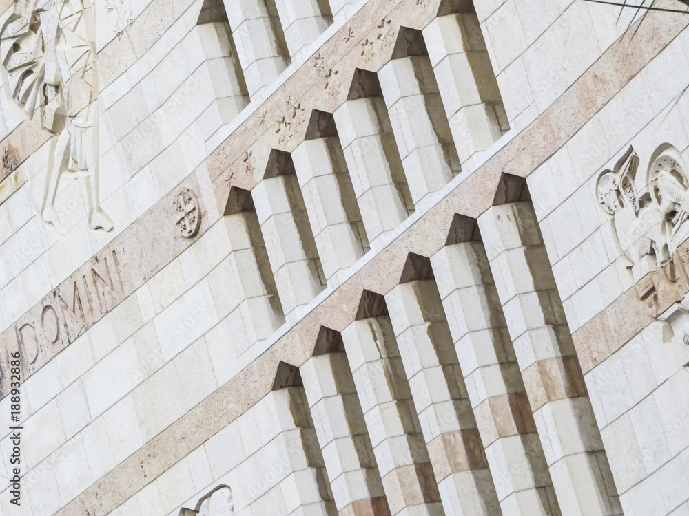 Nazareth, Israel - Closeup of The Basilica of the Annunciation. The ...