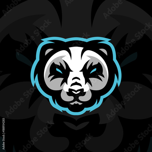 Panda mascot logo design for sports team. Vector illustration - Buy ...