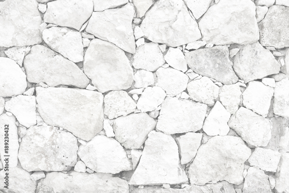 White stone wall. White Rustic Texture. Whiten Facade Background. Stock ...