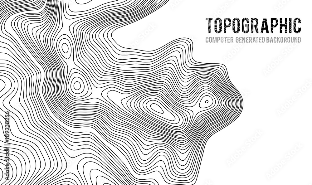 Topographic map contour background. Topo map with elevation. Contour ...