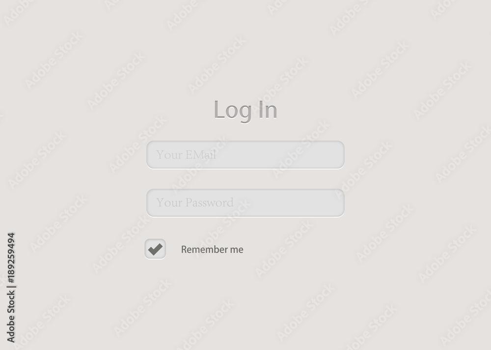 Vector login form background design Stock Vector | Adobe Stock
