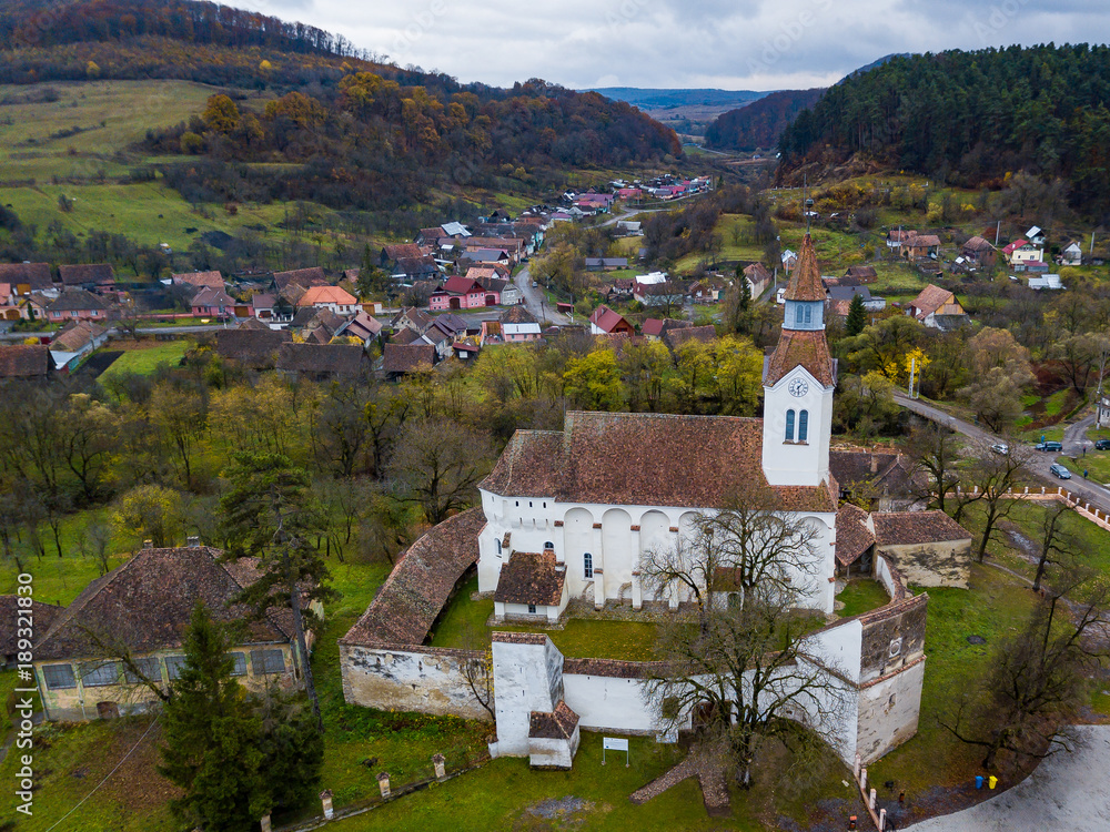 Fortified church in the Bunesti village, is one of the most important ...