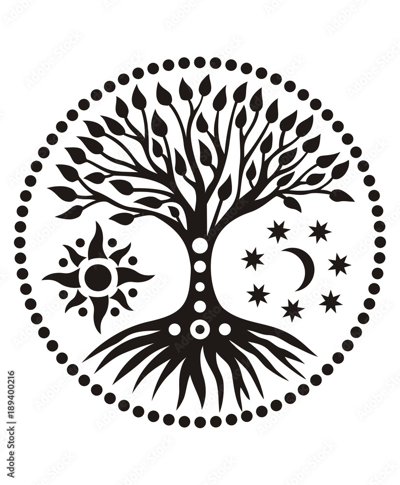 Tree of life. Mandala Stock Vector | Adobe Stock