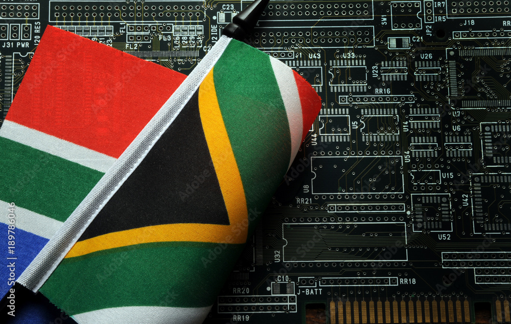 Photo Stock Vlag van Suid-Afrika Mujeko ya Afrika-Dzonga South Africa ...
