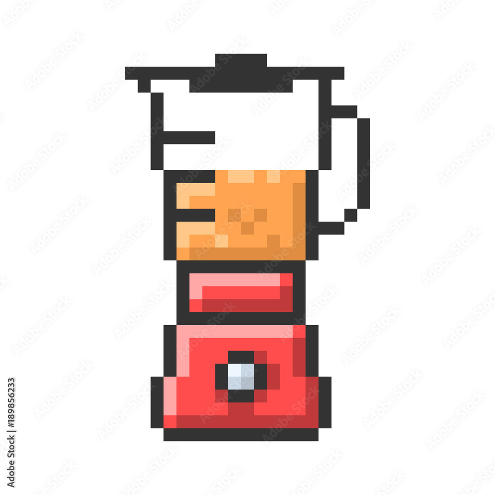 Outlined pixel icon of blender. Fully editable Stock Vector | Adobe Stock