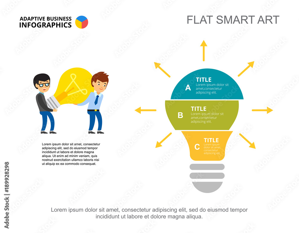 Innovation Concept Slide Template Stock Vector | Adobe Stock