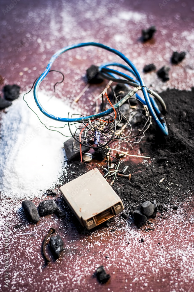 Close of ingredient or mixture of Earthing system or Grounding system i ...