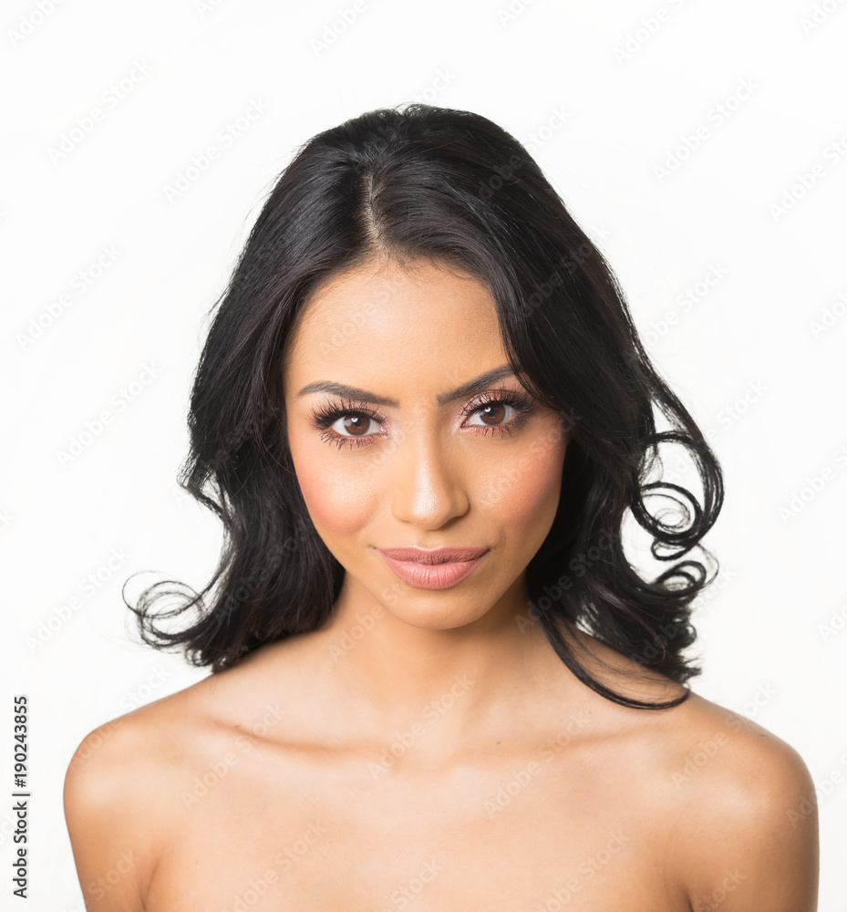 Beautiful woman bare shoulders Stock Photo | Adobe Stock