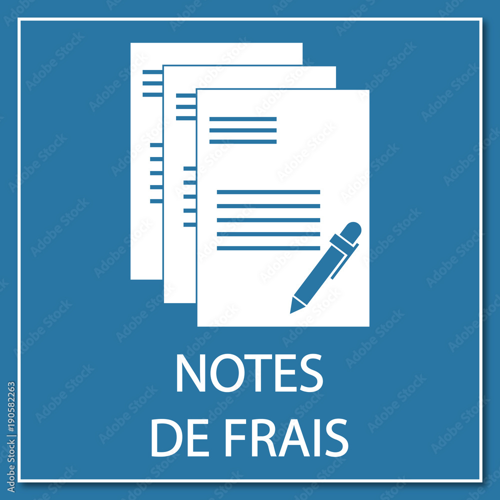 Logo notes de frais. Stock Vector | Adobe Stock