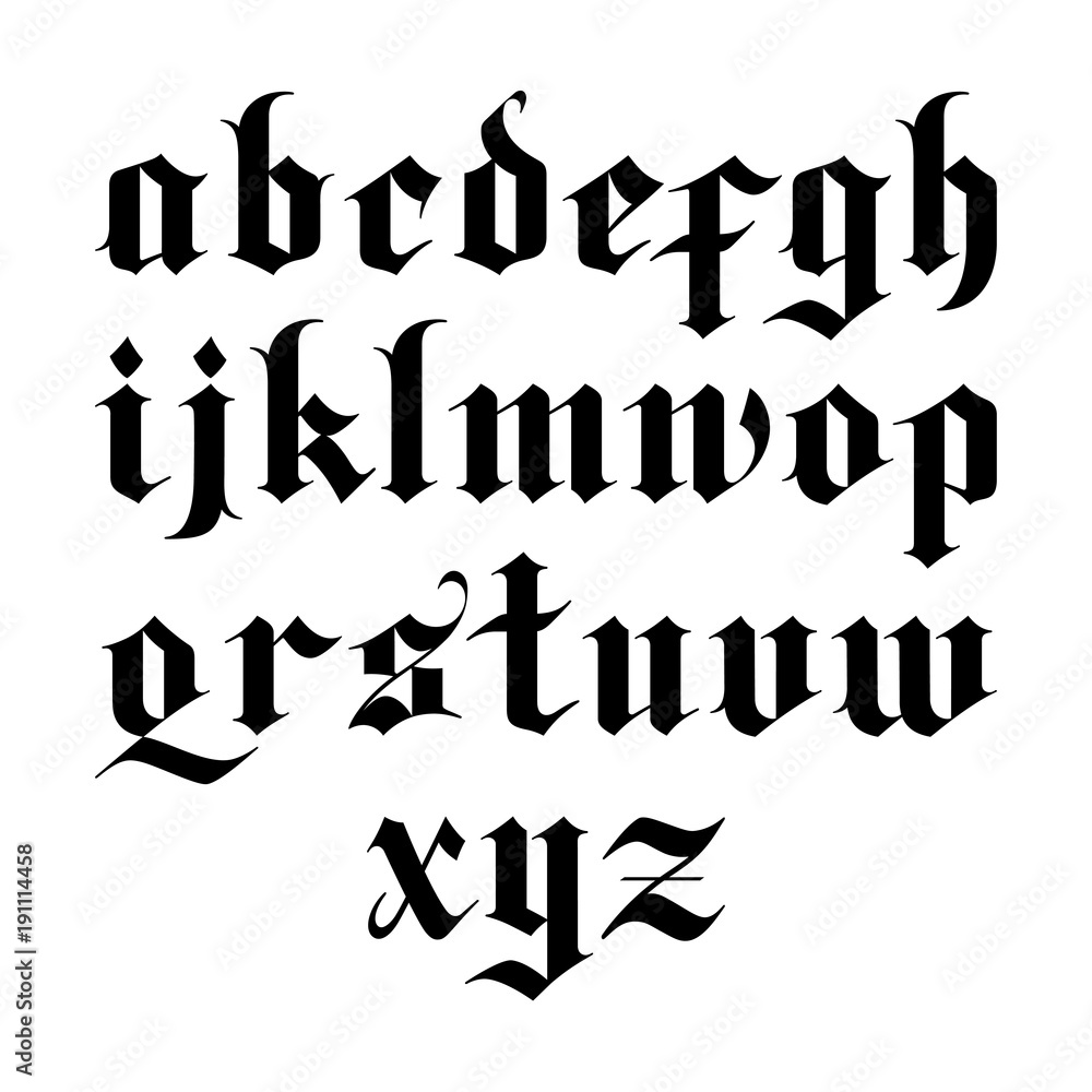 เวกเตอร์ Stock gothic vector font | Adobe Stock