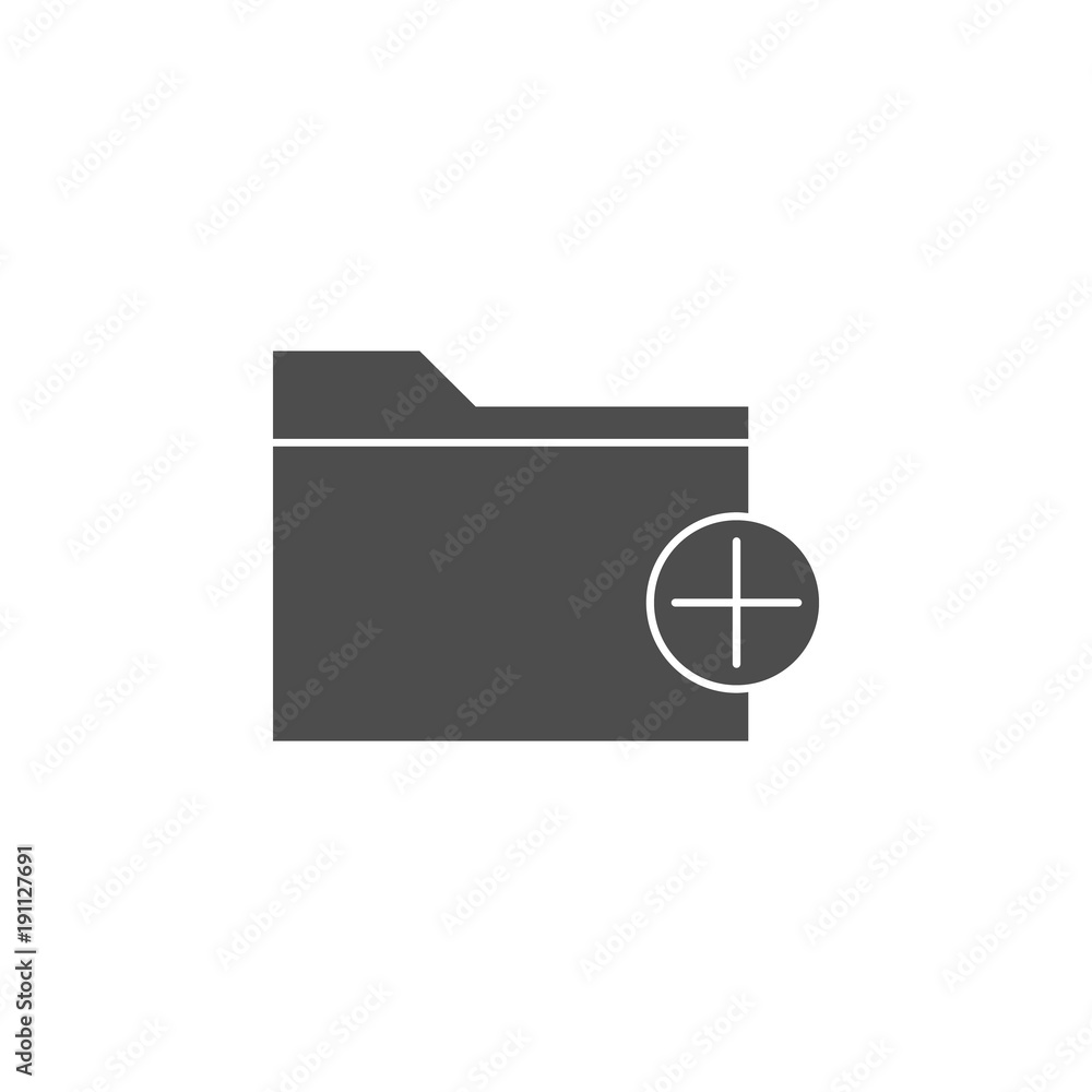 adding a folder icon. Elements of web icon. Premium quality graphic ...
