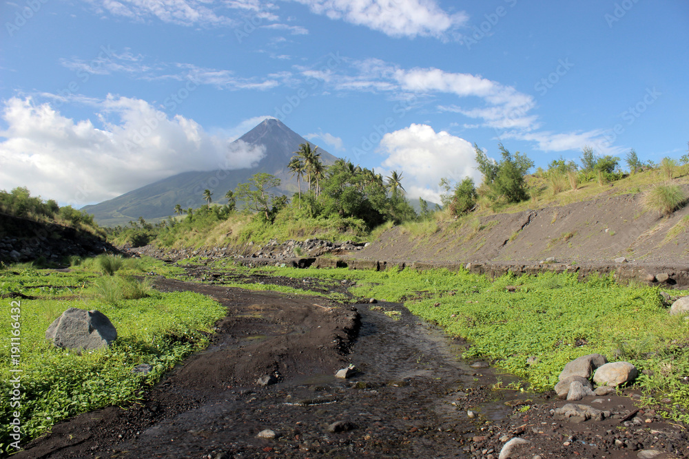 Volcano Mount Mayon, Legazpi, Philippines Stock Photo | Adobe Stock