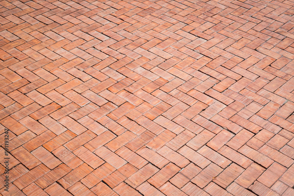 Red brick floor texture Stock Photo | Adobe Stock