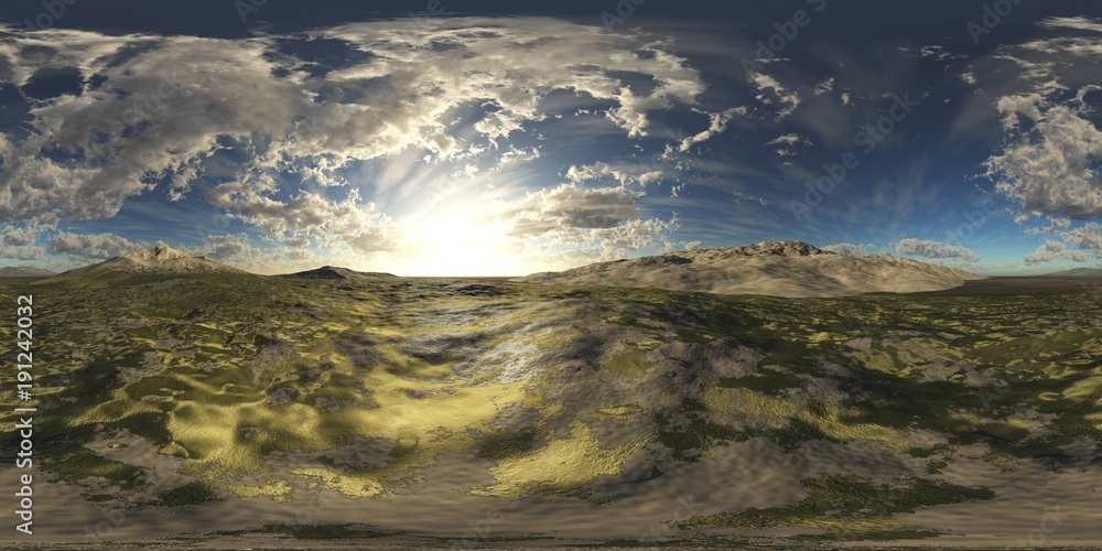 environment map ,HDRI High resolution map. Round panorama, spherical ...
