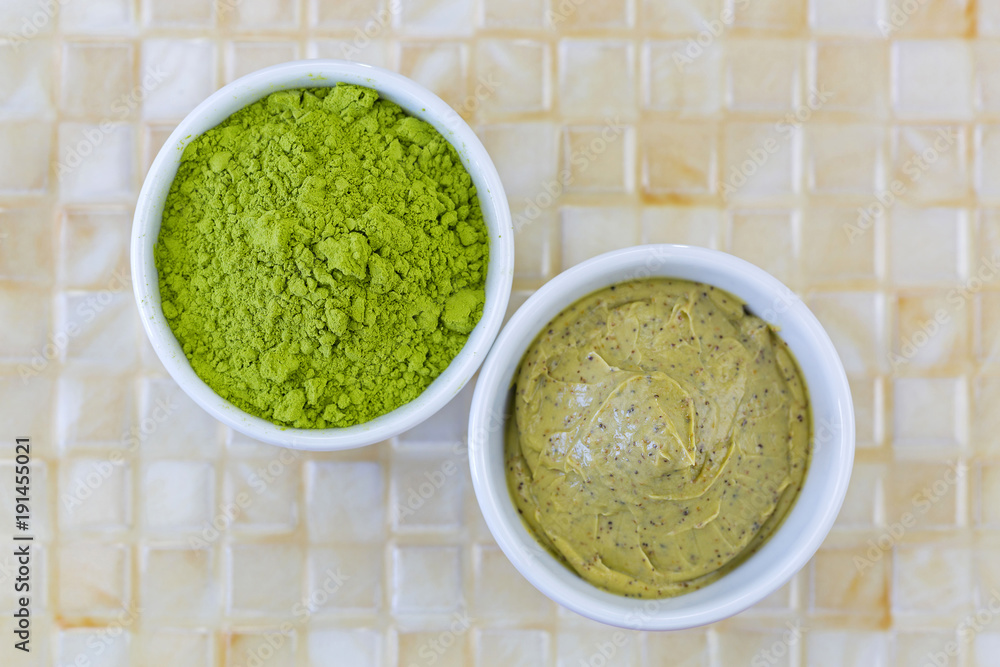 Fine Ground Japanese Matcha green tea leaves powder, Green tea scrub ...