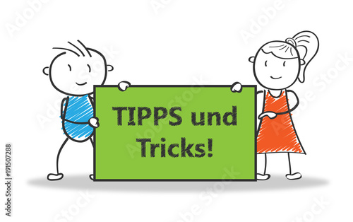 Strichmännchen / Vektor / Tipps und Tricks Stock Vector | Adobe Stock