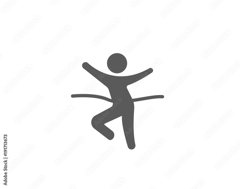 Dance icon, human dancing symbol Stock Vector | Adobe Stock