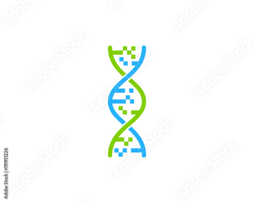 Digital Dna Icon Logo Design Element Stock Vector | Adobe Stock