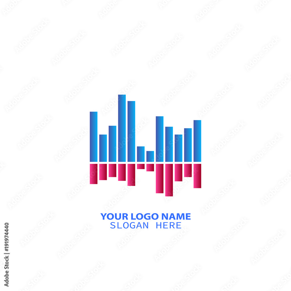 Basic shape modern Company logo Stock Illustration | Adobe Stock